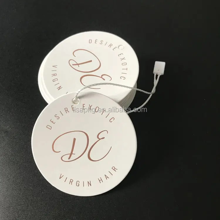 Custom Cheap Nice 600grams Round Rose Gold Hang Tags Printing - Buy ...