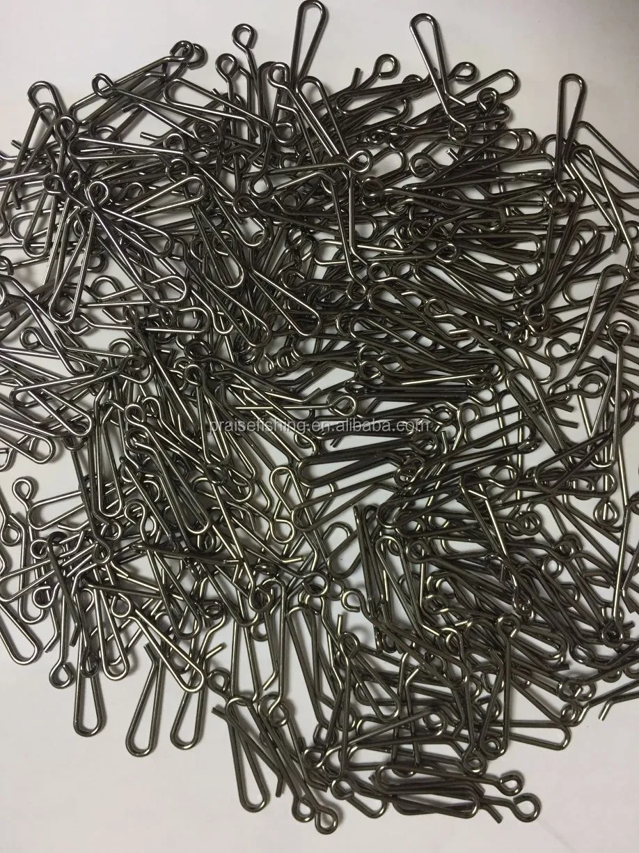 Fishing Swivel Hook Bait Clip Link Clip Stainless Steel Fishing Hanging ...