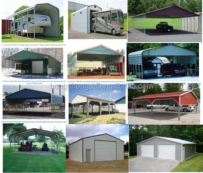 Modern Prefab Flat Pack Metal Carport For Sale - Buy Metal Carport ...