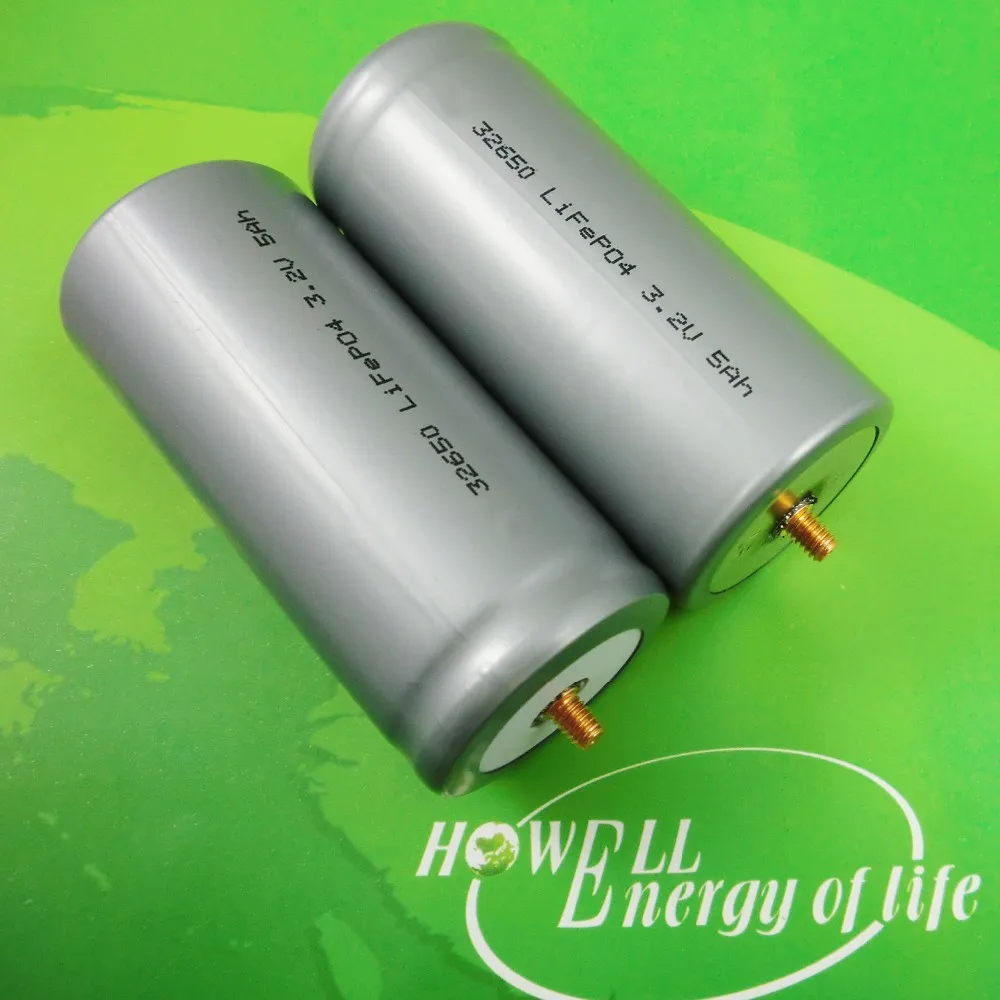 Lithium 32650 3.2v 5ah 5000mah 32700 5500mah 32650 Lifepo4 Battery Cell ...