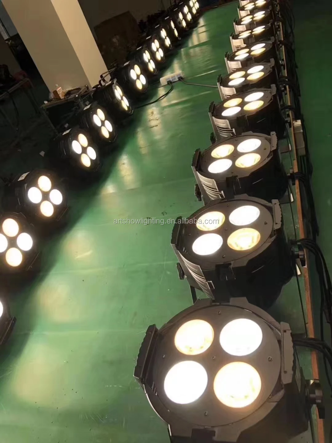4x50W Warm White Cool White 2in1 200W Cob LED Par Wash Stage Studio DMX ...