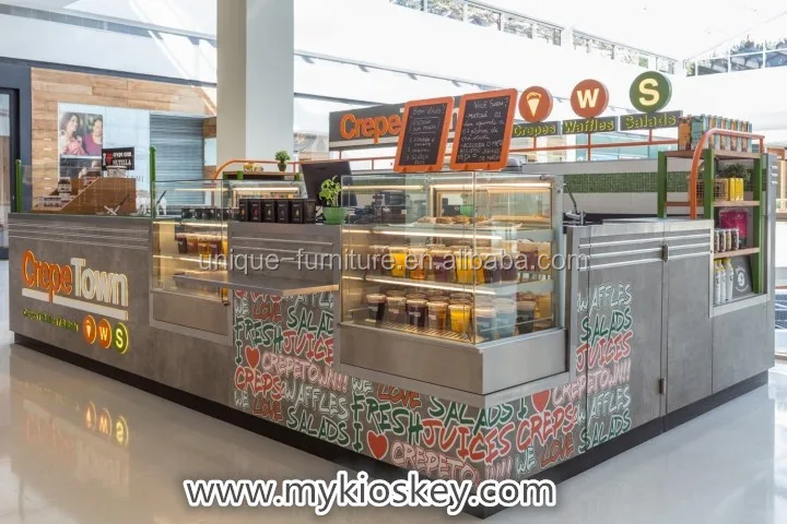 Rustic Wooden Crepe Display Stand - Perfect for Fast Food