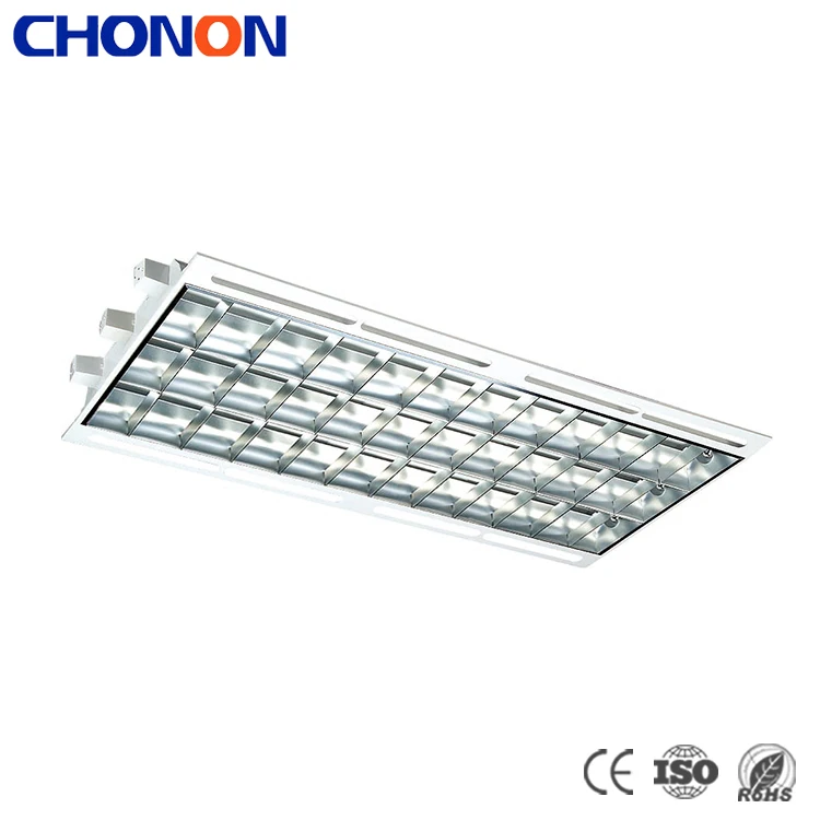 36W Fluorescent Lighting Grille Lamp with Air Slot & Reflectors