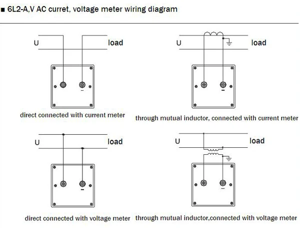 6c2 6l2 Series Volt Ampere Meter - Buy Volt Ampere Meter,Volt Meter,6c2 ...