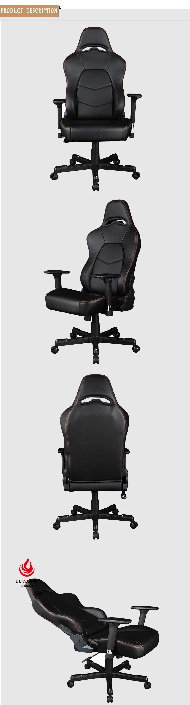 High Back Gaming Chair Racing Ergonomic Swivel Office Bride Racing ...