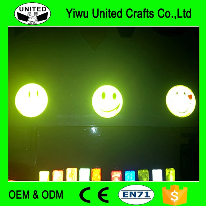 Round Shape Transparent Stickers Reflective Safety Pvc Stickers - Buy ...