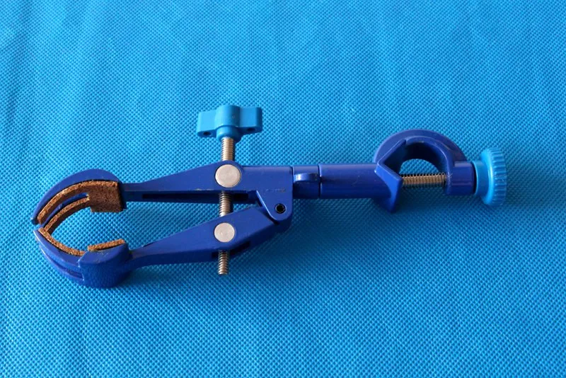 5~90mm Zinc alloy lab 4 finger four prong Swiveling retort clamp with ...