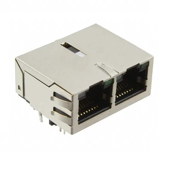 RTB-14GBCC1A 10/100 Base-T with Led 8P8C Modular Jack 1x2 Port Ethernet ...