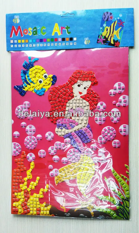 Eva Toy Education Mosaic Sticker Art For Kids Diy Mosaics Kit Mosaics ...