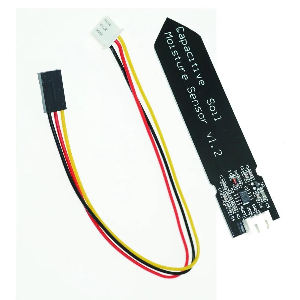 Capacitive Soil Moisture Sensor Module Corrosion Resistant Wide Voltage ...
