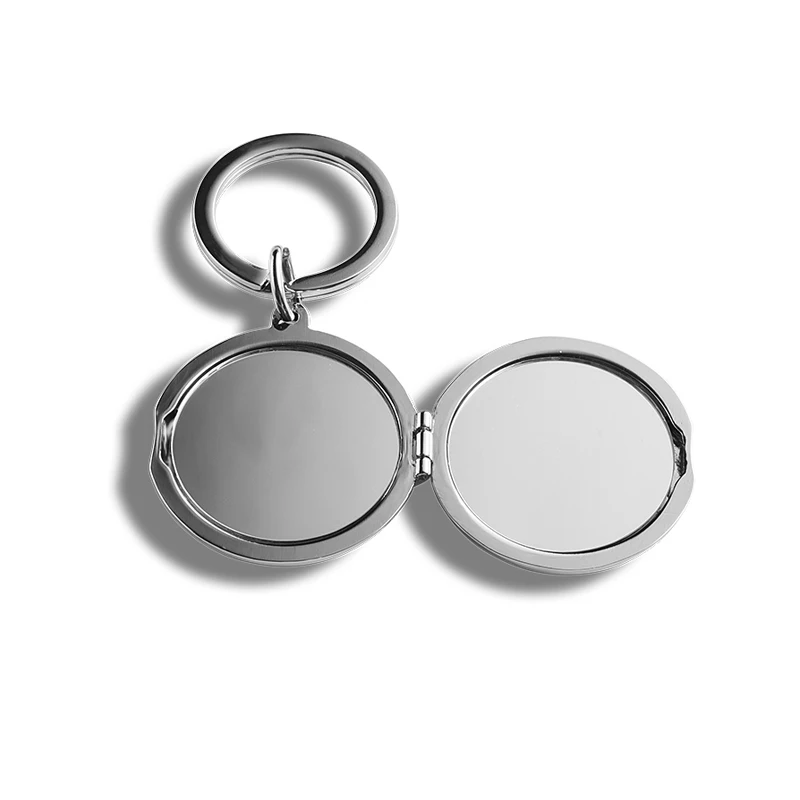 Circular Double Faced Small Mirror Keychain Blank Keychain Mirror ...