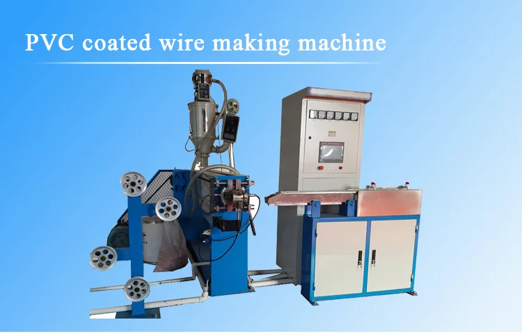 PVC Wire Coating Machine /PVC PE Wire Making Machine/Coated Wire Line ...