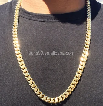 Wholesale Dubai New Gold Chain Design 30 Inch 14k Gold Cuban Link Curb ...