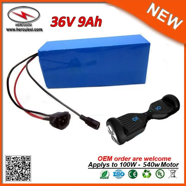 Mini E-bike Battery Li-ion 36v 9000mah With 15a Bms And 2a Charger ...