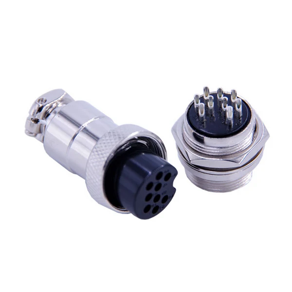 Gx19 Gx20 Wire Panel Connector 9 Pin Male Female Aviation Plug Gx ...