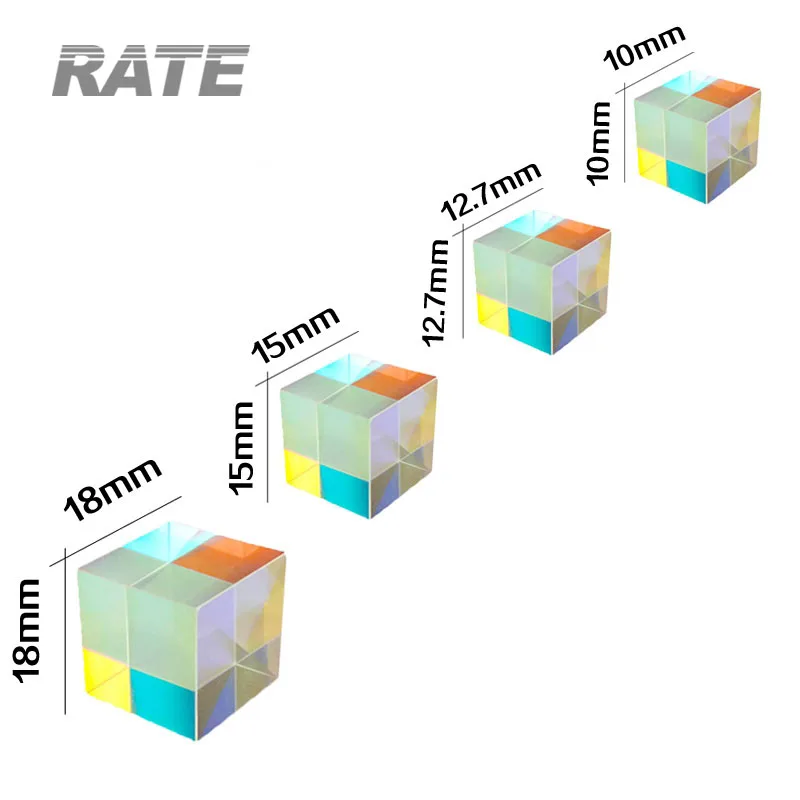 Cross Dichroic Prism RGB Combiner or Splitter X-Cube Prism