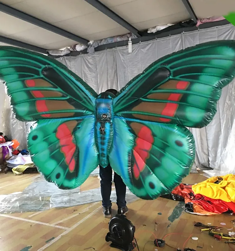 Stage Is Decorated With Adult Costumes Inflatable Butterfly Wing - Buy ...