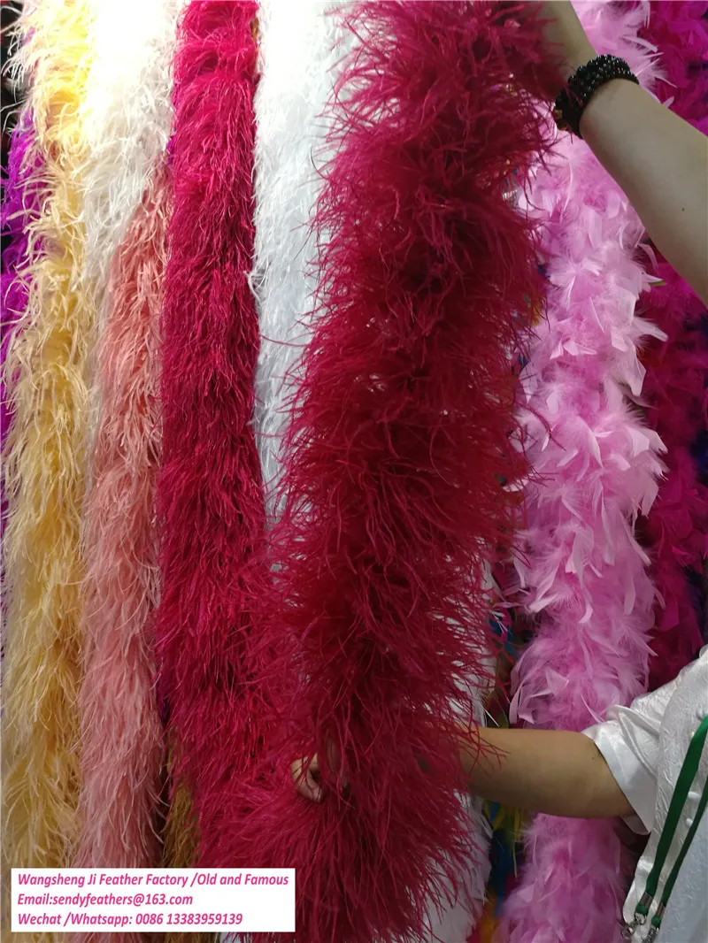 Long Feather Robe - Ostrich Feather Boa for Party & Performance