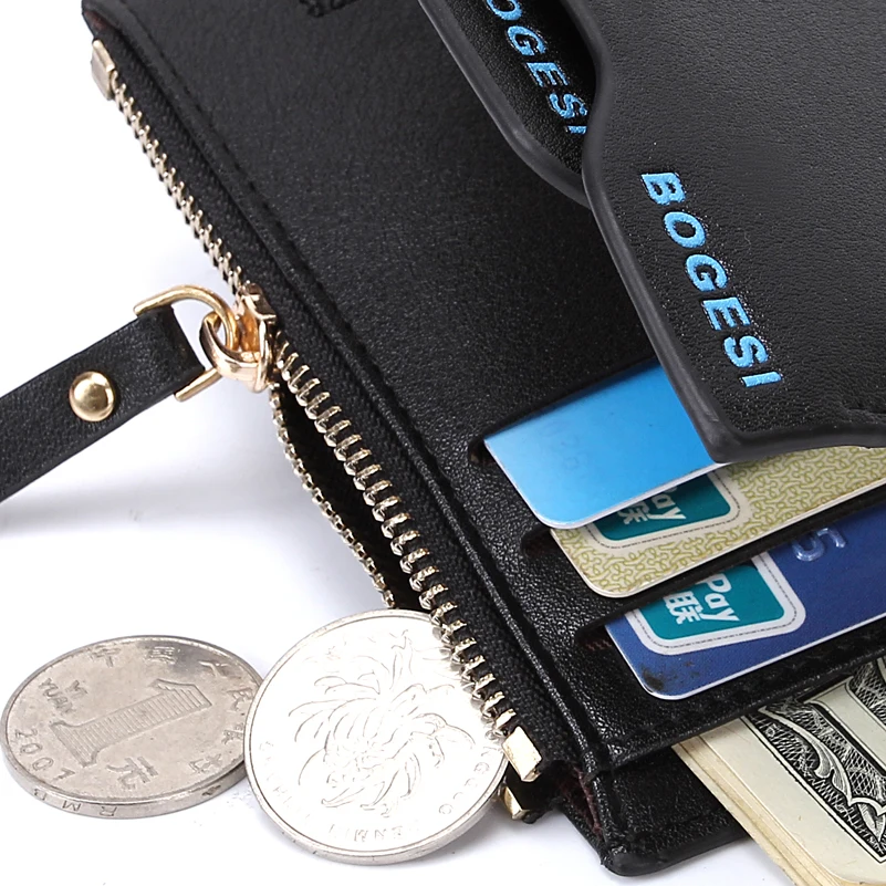 BOGESI Men's Short Wallet - Classic & Fashionable Design