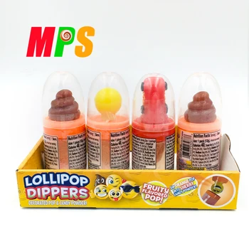 12g 3d Lollipops + 12g Sour Powder Lollipop Dipper - Buy Emoji Lollipop ...