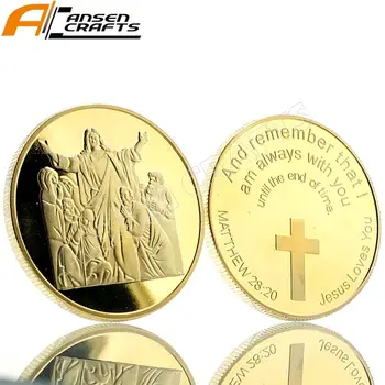 Religious Christian Gift Christian Coin Jesus Love You Jesus Gold Coin ...