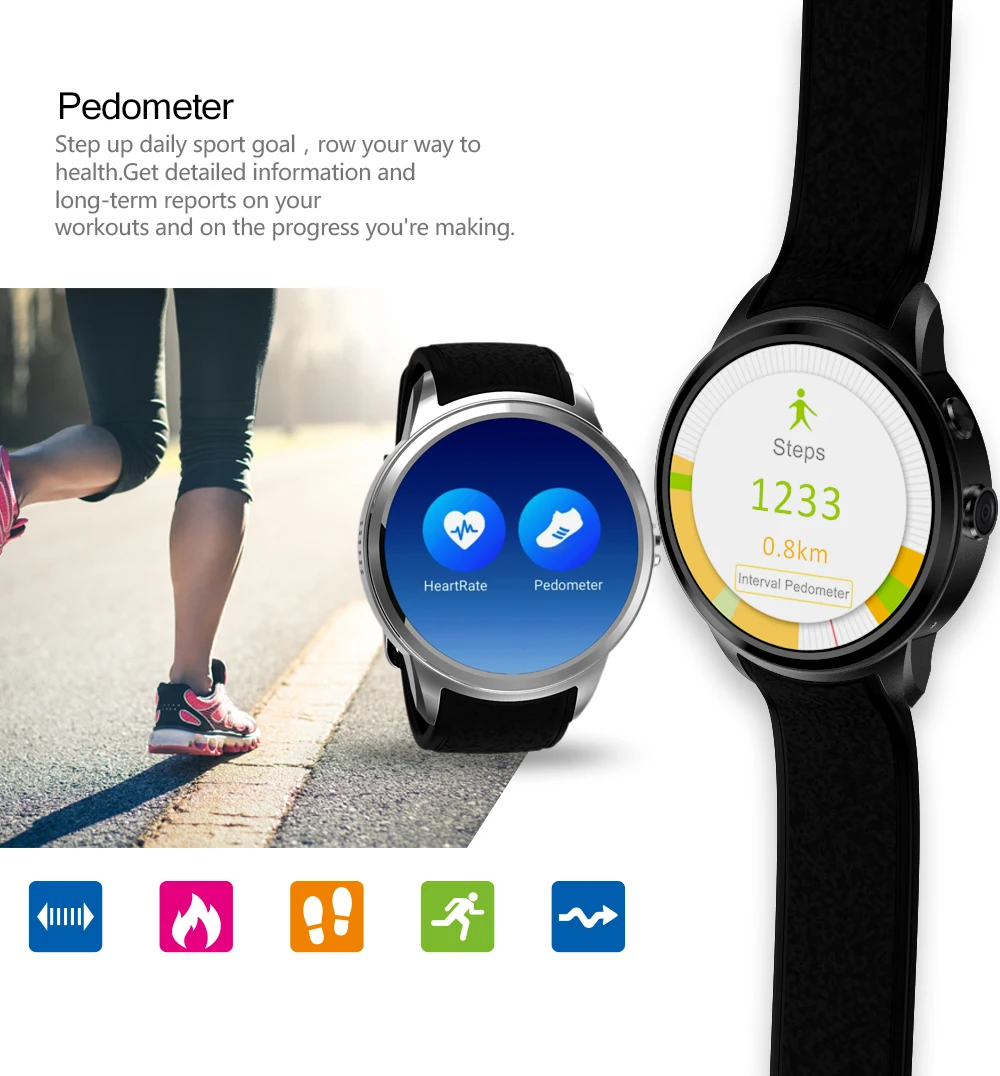 X200 Heart Rate Support Nano SIM Card Smartwatch with 2.0 Camera