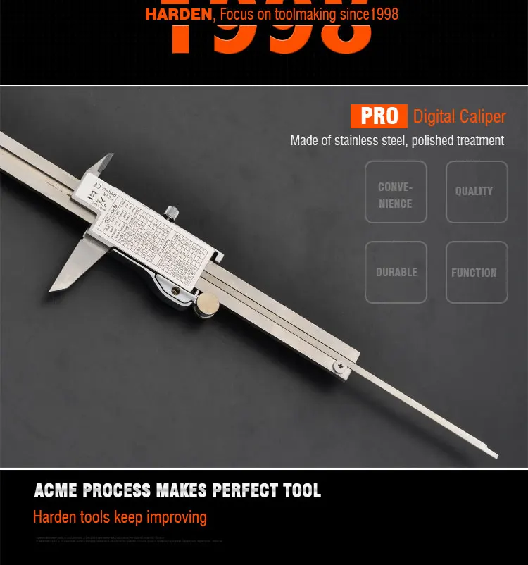 Harden Professional Custom Vernier Calipers 150mm Steel Display Digital ...