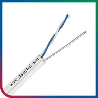 Unshielded Self Supporting Aerial 2core Telecom Cable Drop Wire Bare ...