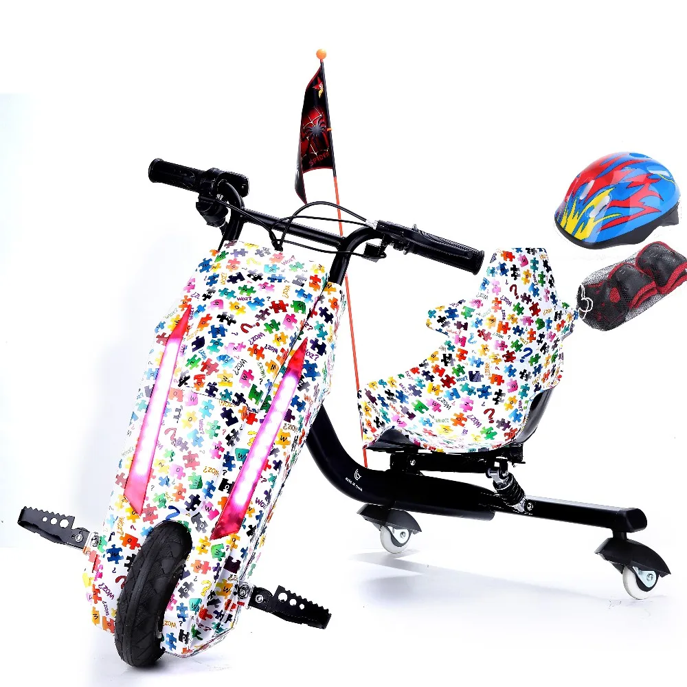 Electric Drift Scooter Tricycle Rider - 360 Drifting Trike