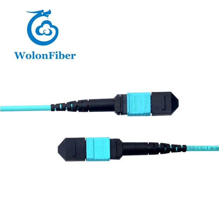 MPO MTP 12 core 24 core Female Multimode OM3 OM4 fiber optic Fiber ...