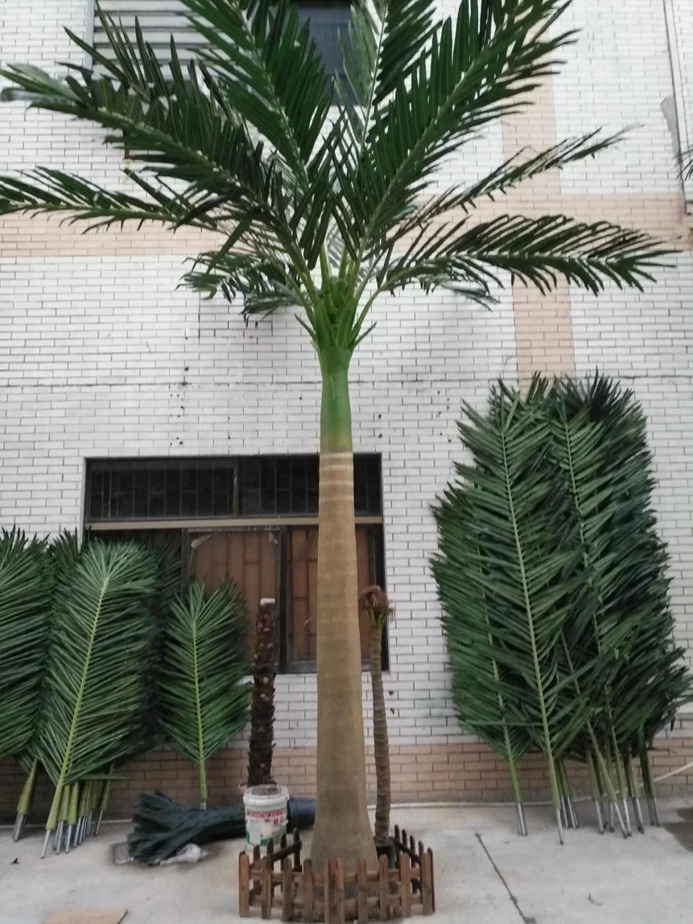 Outdoor 7 Meters Artificial King Coconut Palm Tree With 40cm Trunk ...