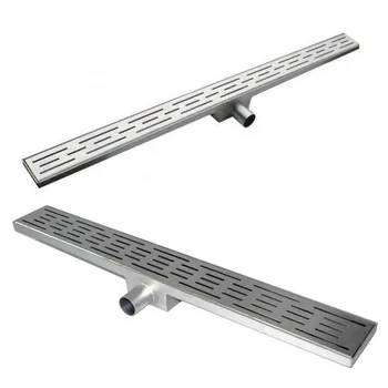 Bathroom Long Stainless Steel Floor Drain Shower Drain Linear Drain ...