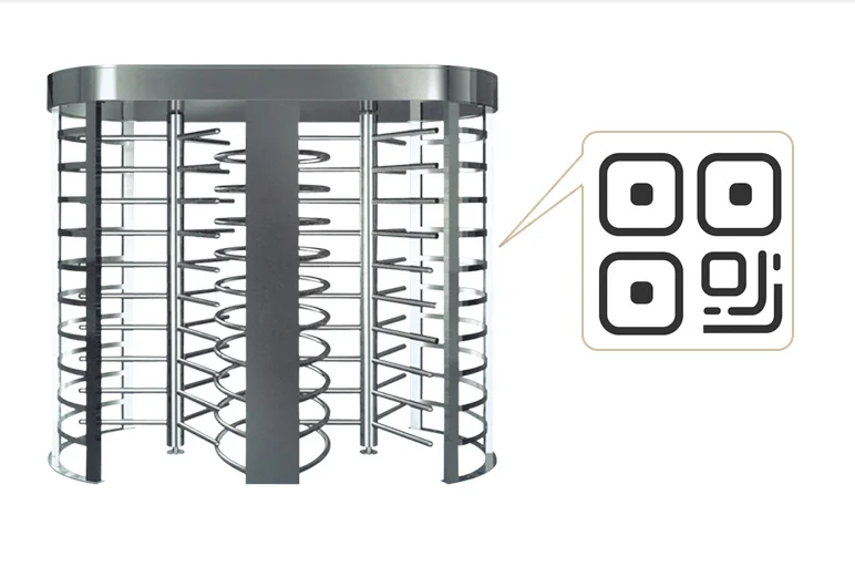 Automatic Safe Rotation Full Height Security Gate Turnstile/ Gate For ...