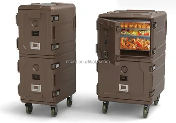 Insulated Food Cabinet Warm Food Plastic Trolley Thermal Food Cart ...
