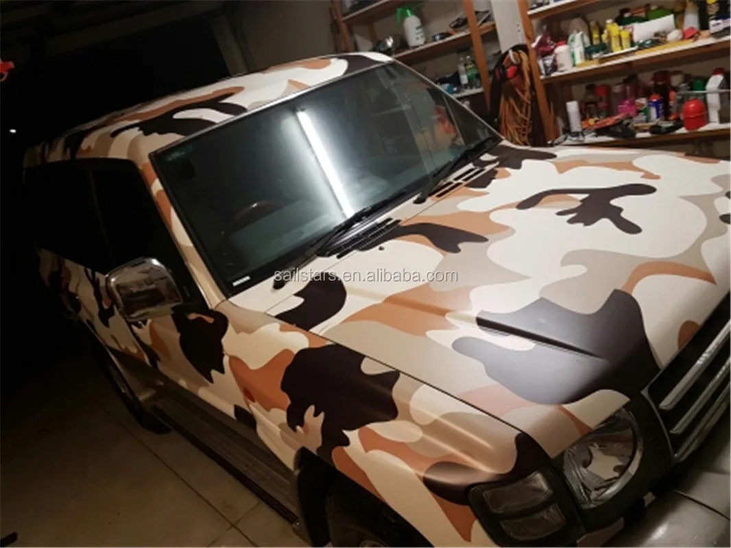 Jumbo Desert Camouflage Vinyl Wrap Sticker Car Body Wrap Bubble Free ...
