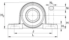 NSK UCP212 60mm Pillow Block Bearing UC212 - Chrome Steel, Low Noise ...
