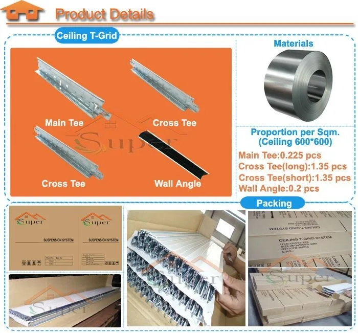 Suspended Ceiling T Runners Suspended Aluminum Ceiling T Runners In ...