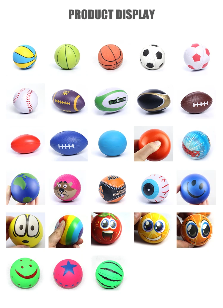 Customized Logo Squeeze PU Stress Ball - Promotional Gift