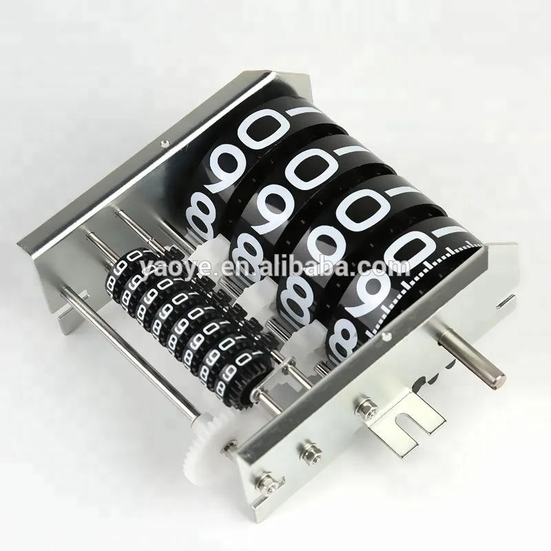 4 Digit Mechanical Counter Diesel Flow Meter Register Counter Totalizer ...