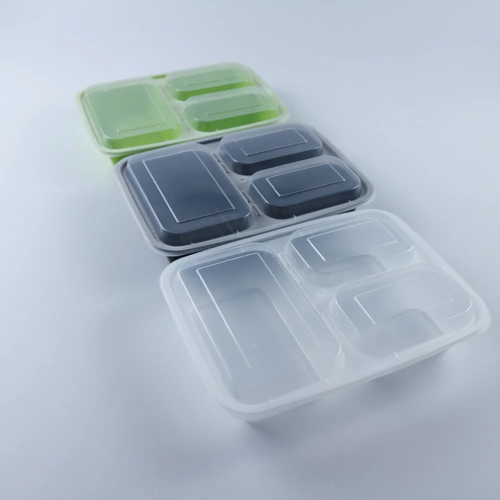 3 Compartment Disposable Plastic Food Container - Buy Disposable ...
