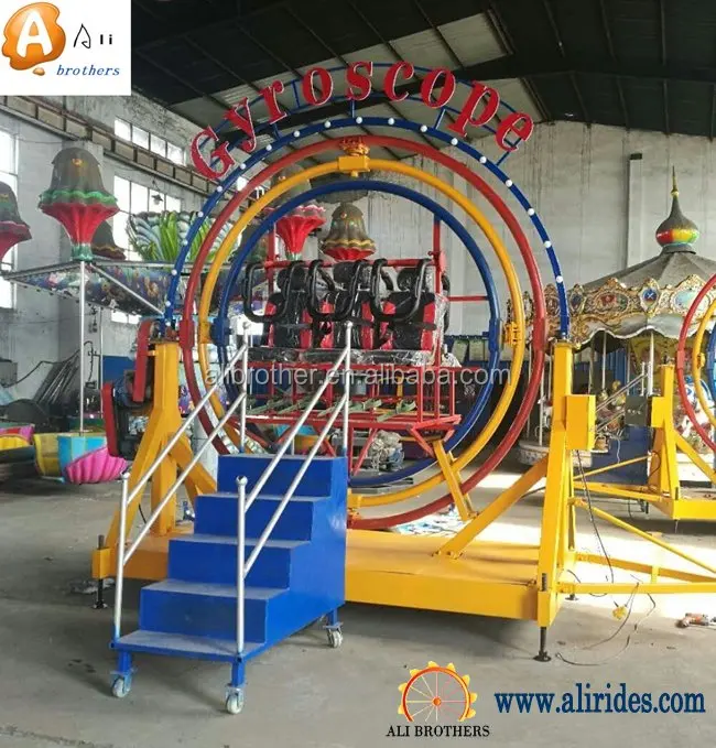 Human Gyroscope with Trailer - Fun Ride for Amusement Parks