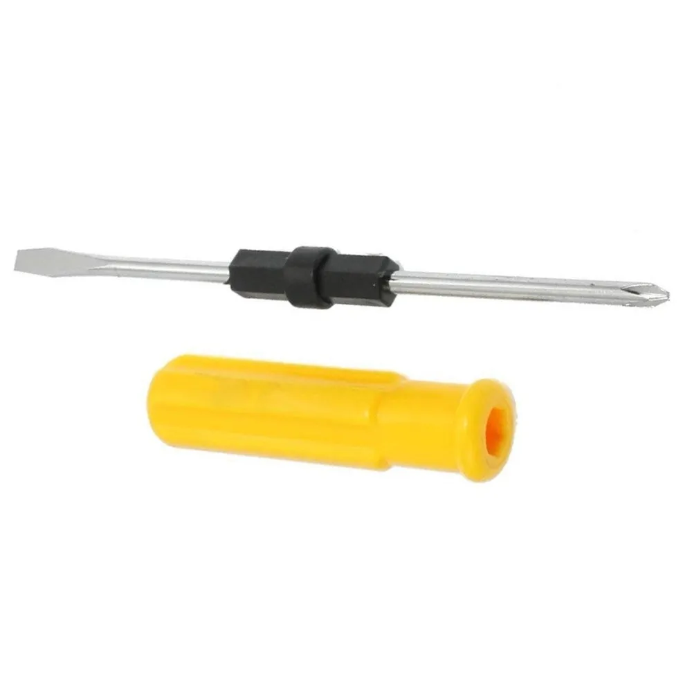 Yellow Handle Slotted Phillips Screwdriver - 6.7 Inch