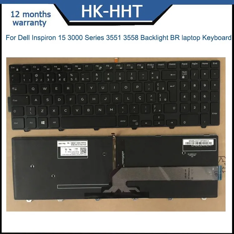 HK-HHT BR Brazil Keyboard for Dell Inspiron 15 3000