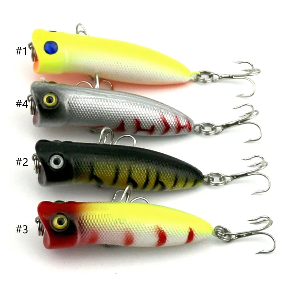 55mm Topwater Wobbler Small Mini Popper Lure Floating Saltwater Fishing ...