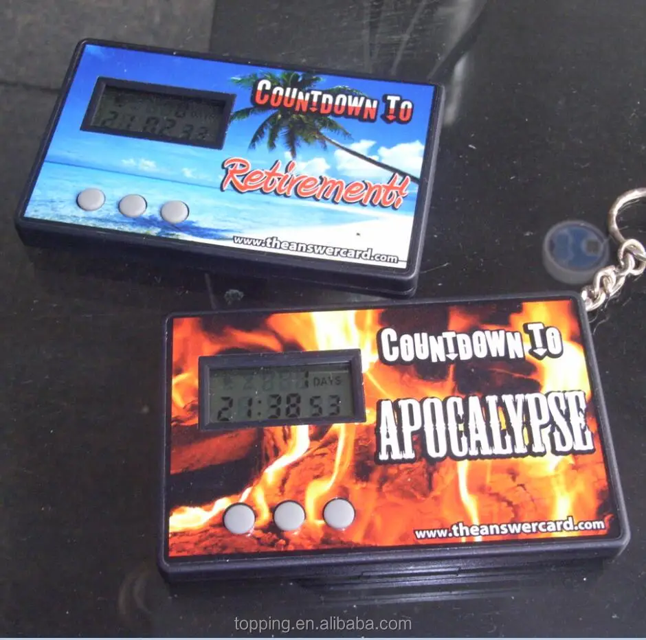 Colorful Countdown Timer With Keychain - Buy Electric Countdown Timer ...