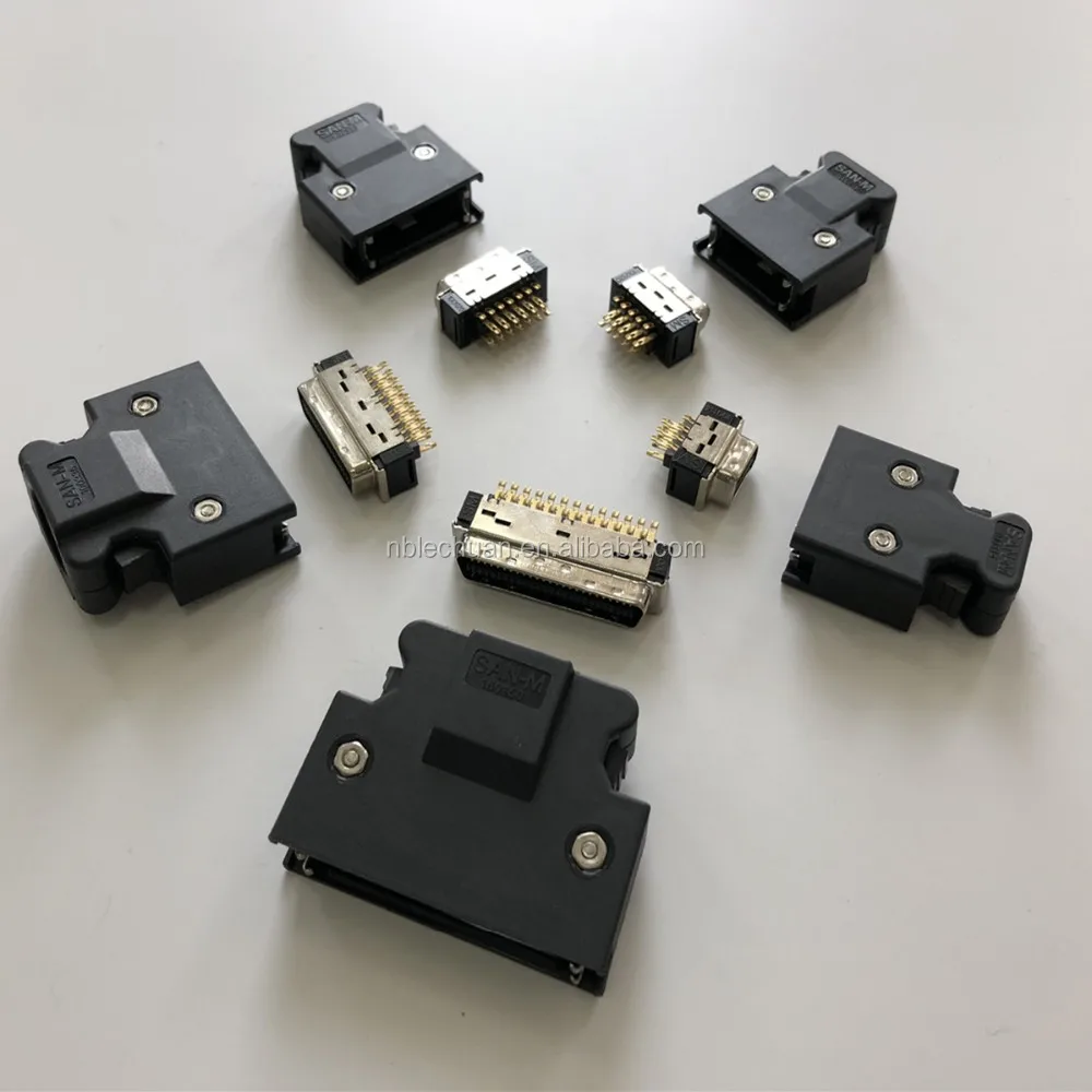 14 / 3m Scsi Mdr 14/20/26/36/50 P Female Right Angle Dip Connector ...