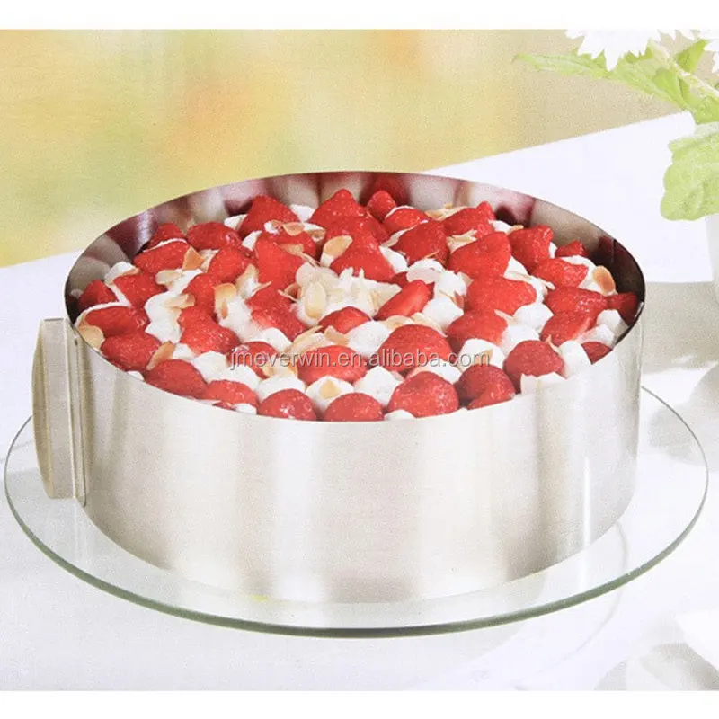 Adjustable Cookie Cutter - Round Stainless Steel Pastry Ring