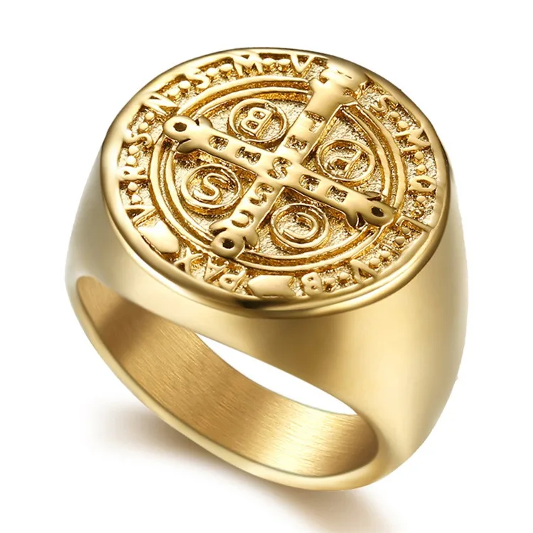 Vampire Skull Gutta Coffin Man Gothic Jewelry Punk Stainless Steel Ring ...