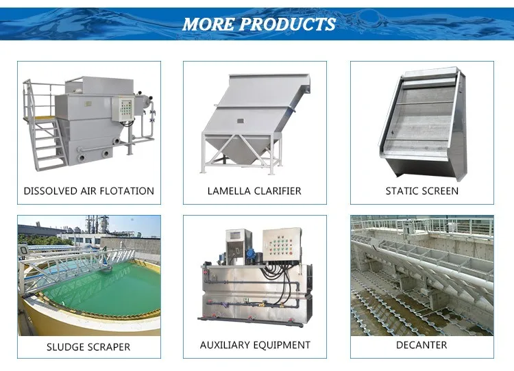 Bridge Supported Waste Water Clarifiers Scraper In Water Settlement ...