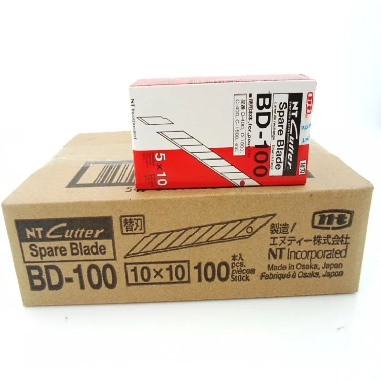 Japan Nt Cutter Spare Replacement Blade Bd-100 Small Art Blade 9mm 30 Degrees - Buy Japan Nt ...